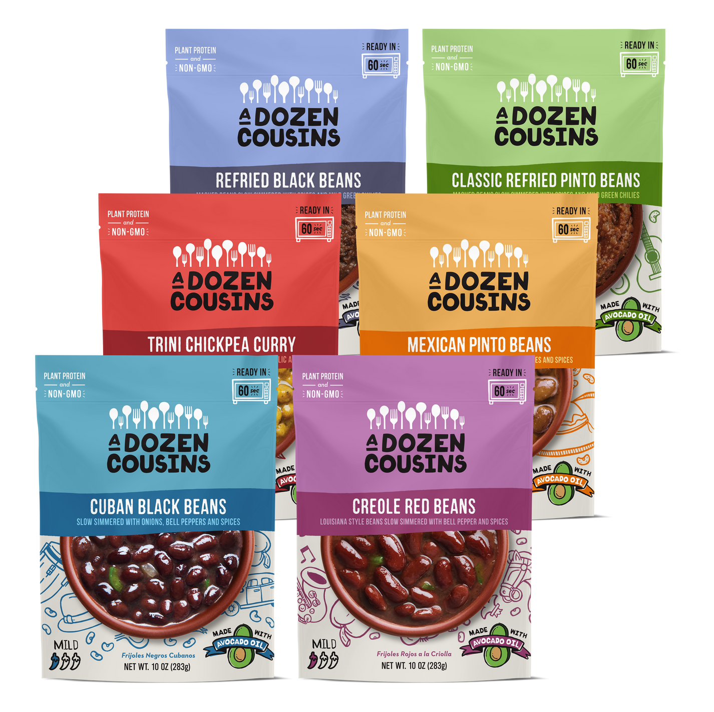 Bean Variety Pack (12 Pack) – A Dozen Cousins